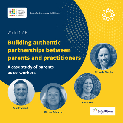 Thriving Children, Thriving Communities - Centre for Community Child Health